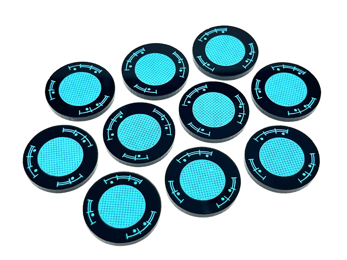 10 x Alien Variant Blip Tokens (Double Sided) for Aliens: Another Glor ...