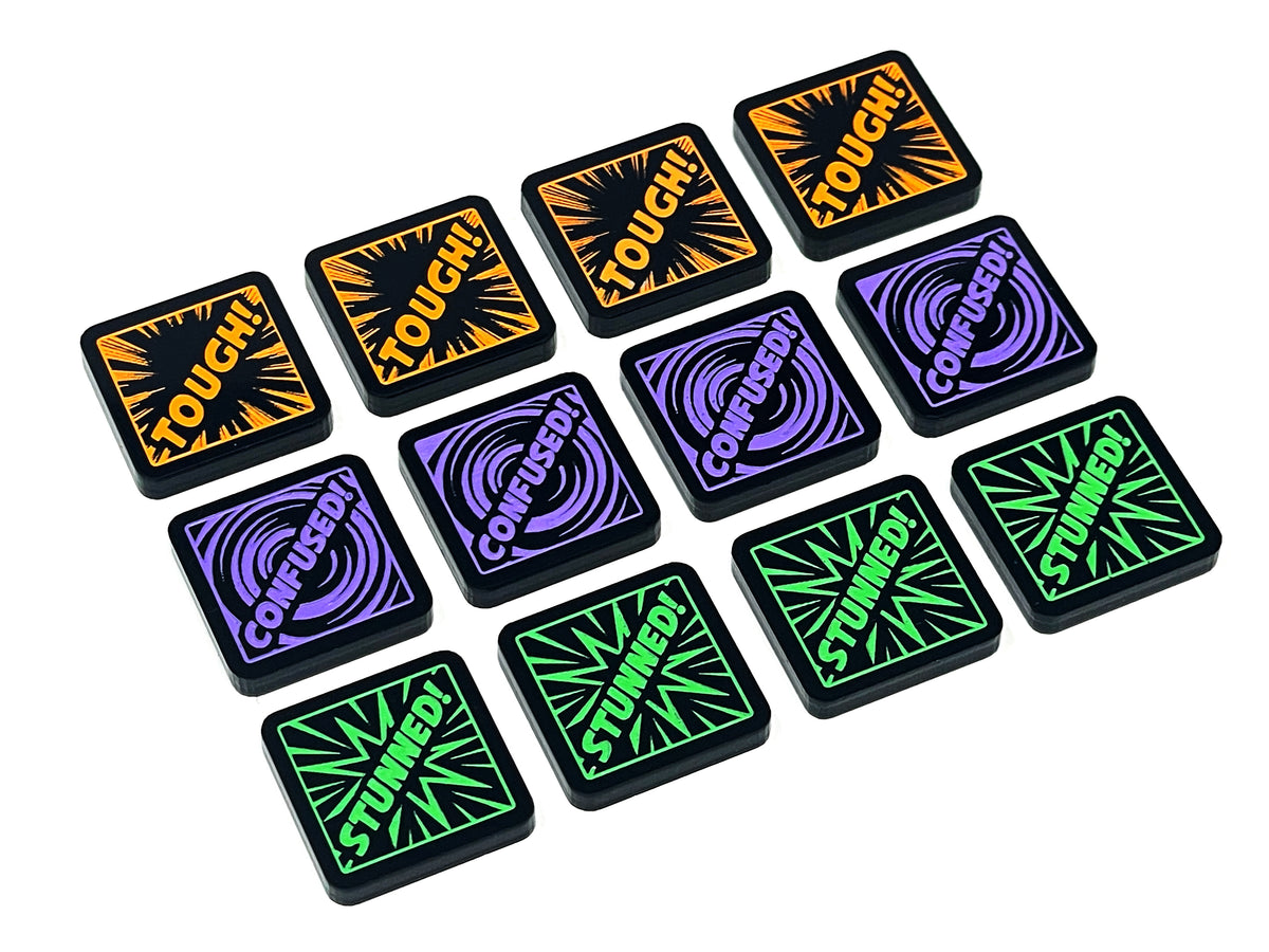 Status Token Set (double sided) for Marvel Champions LCG – BuyTheSameToken