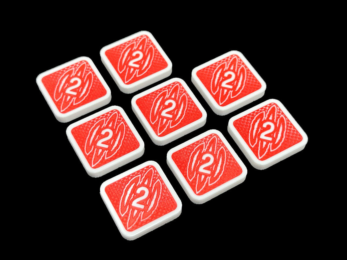 1/2 Damage Token Set (double sided) for Marvel Crisis Protocol ...