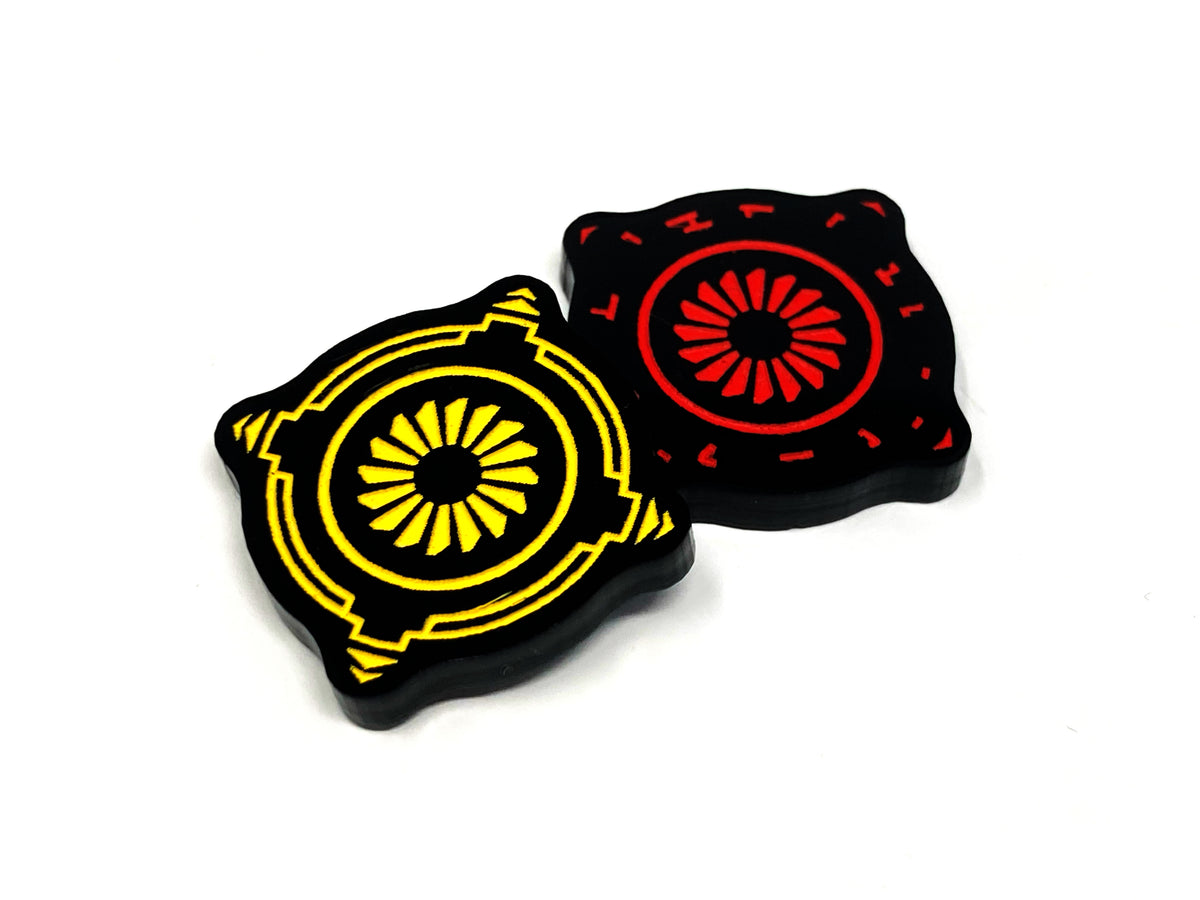 2 x Configuration Charge Tokens - Black Series (Double Sided ...