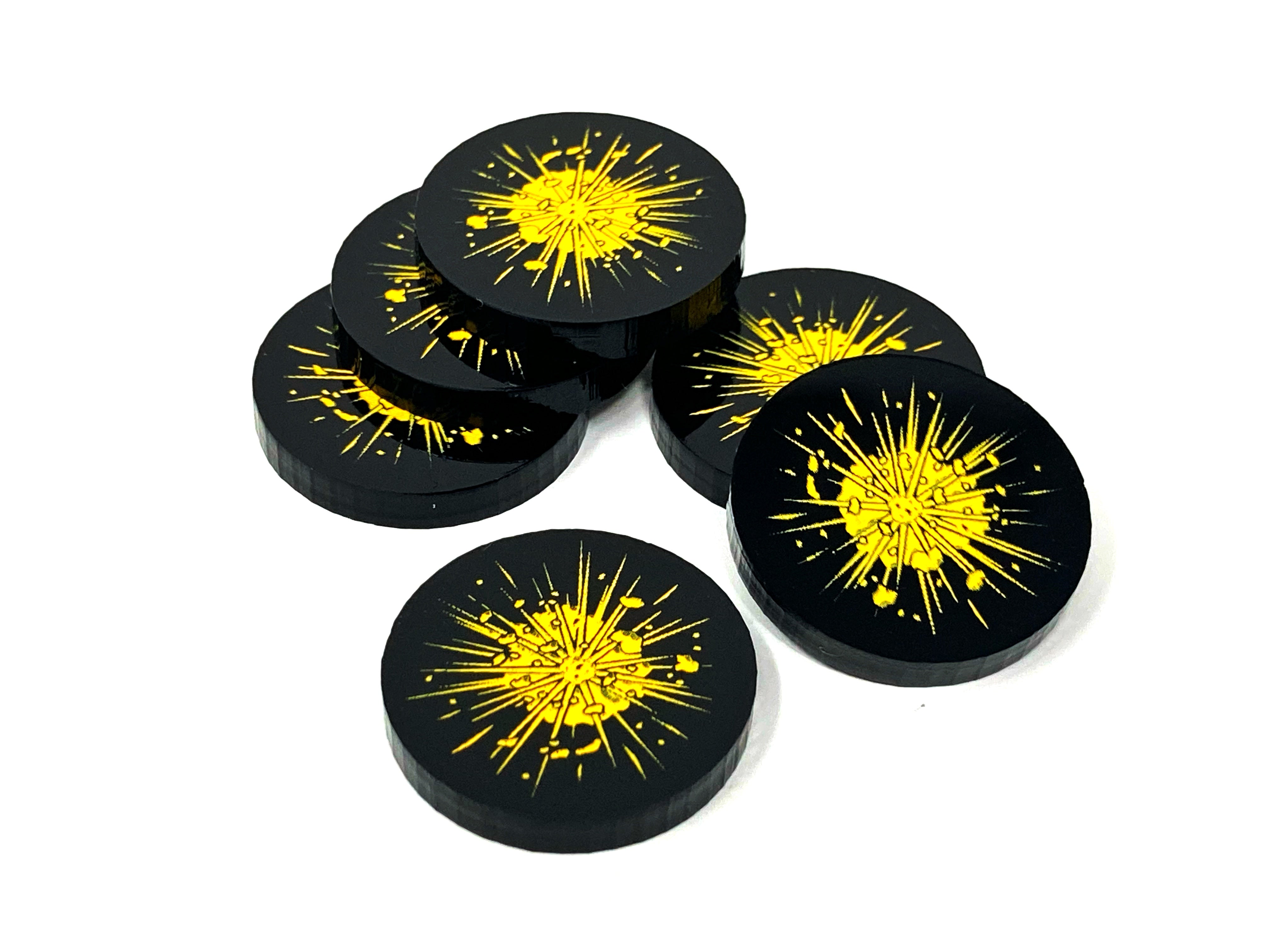 6 x Single damage tokens for Star Wars Rebellion