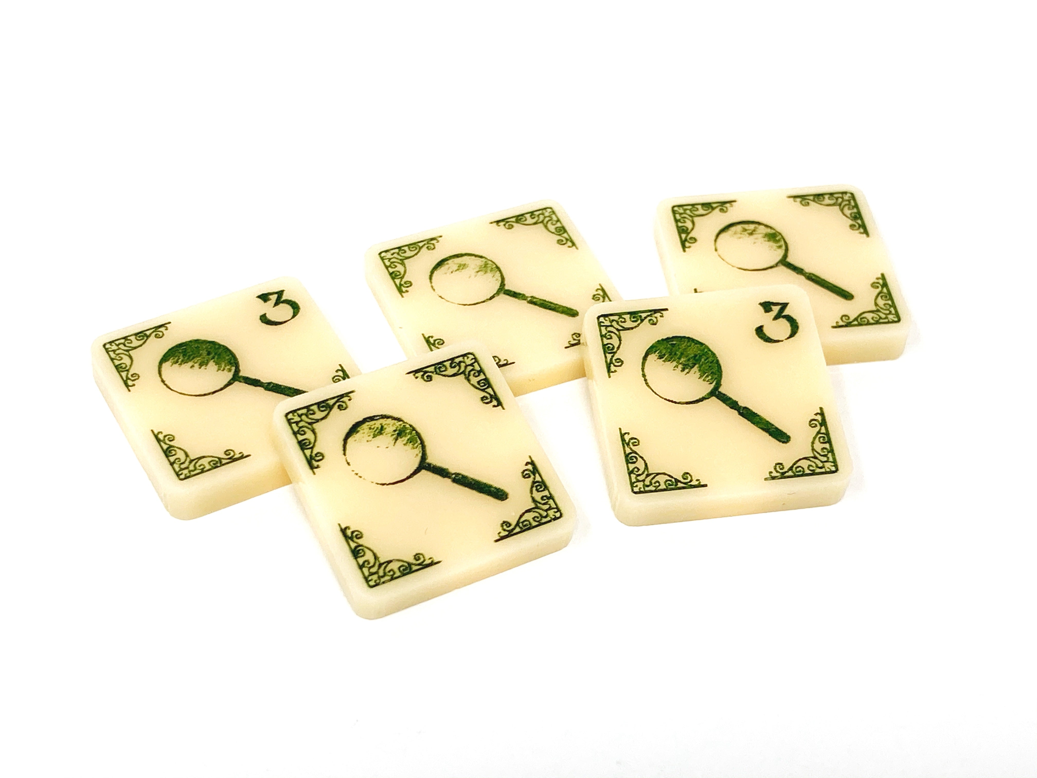 Arkham Clue Tokens - Ivory