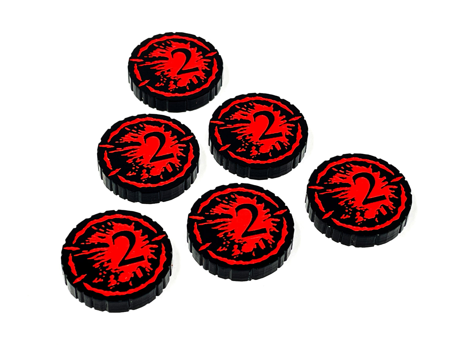 6 x Wound Tokens for Warhammer: Underworlds