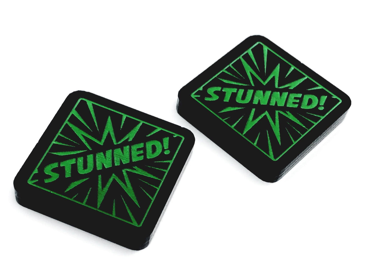 2 x Webbed Up / Stunned Tokens (double sided) for Marvel Champions LCG ...