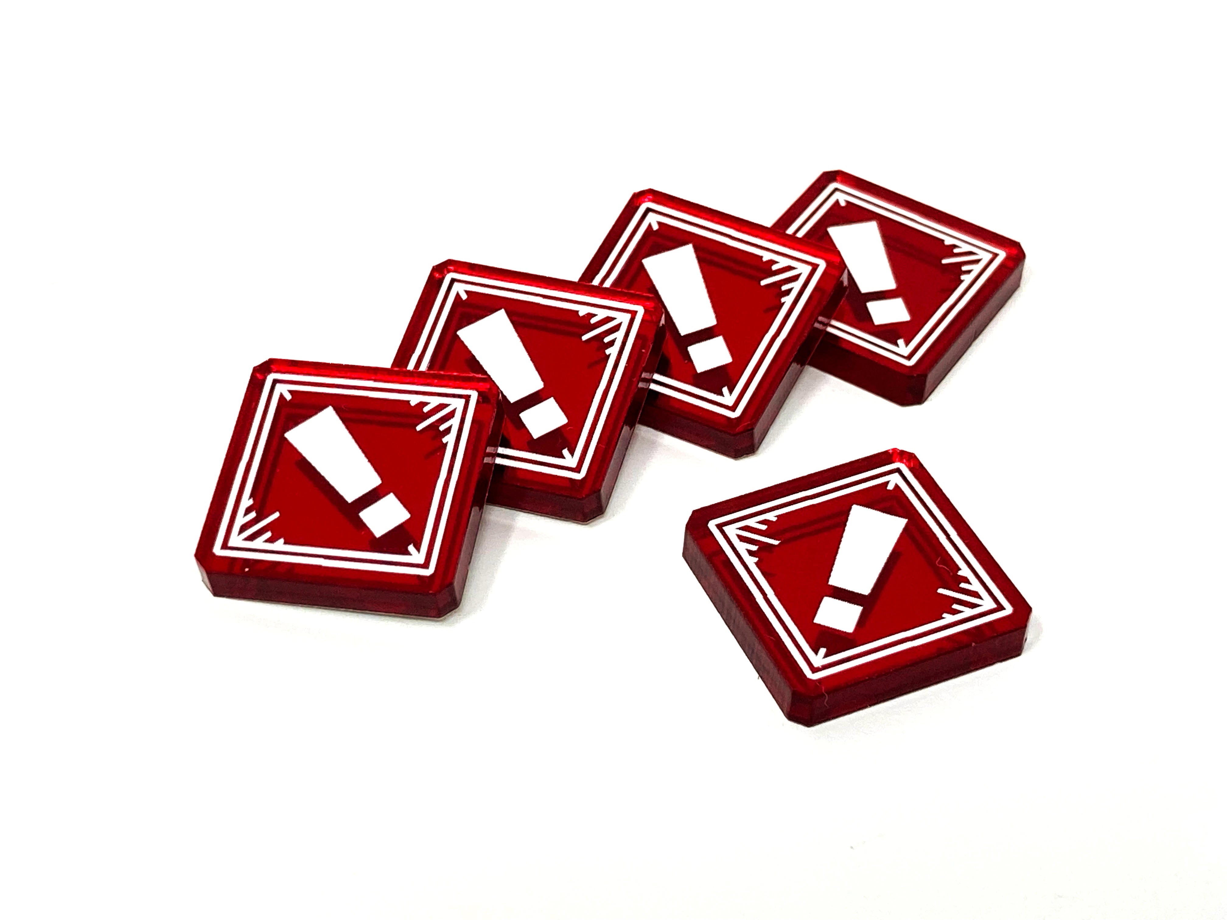 5 x Stress Tokens - Mirror Series (Single Sided)
