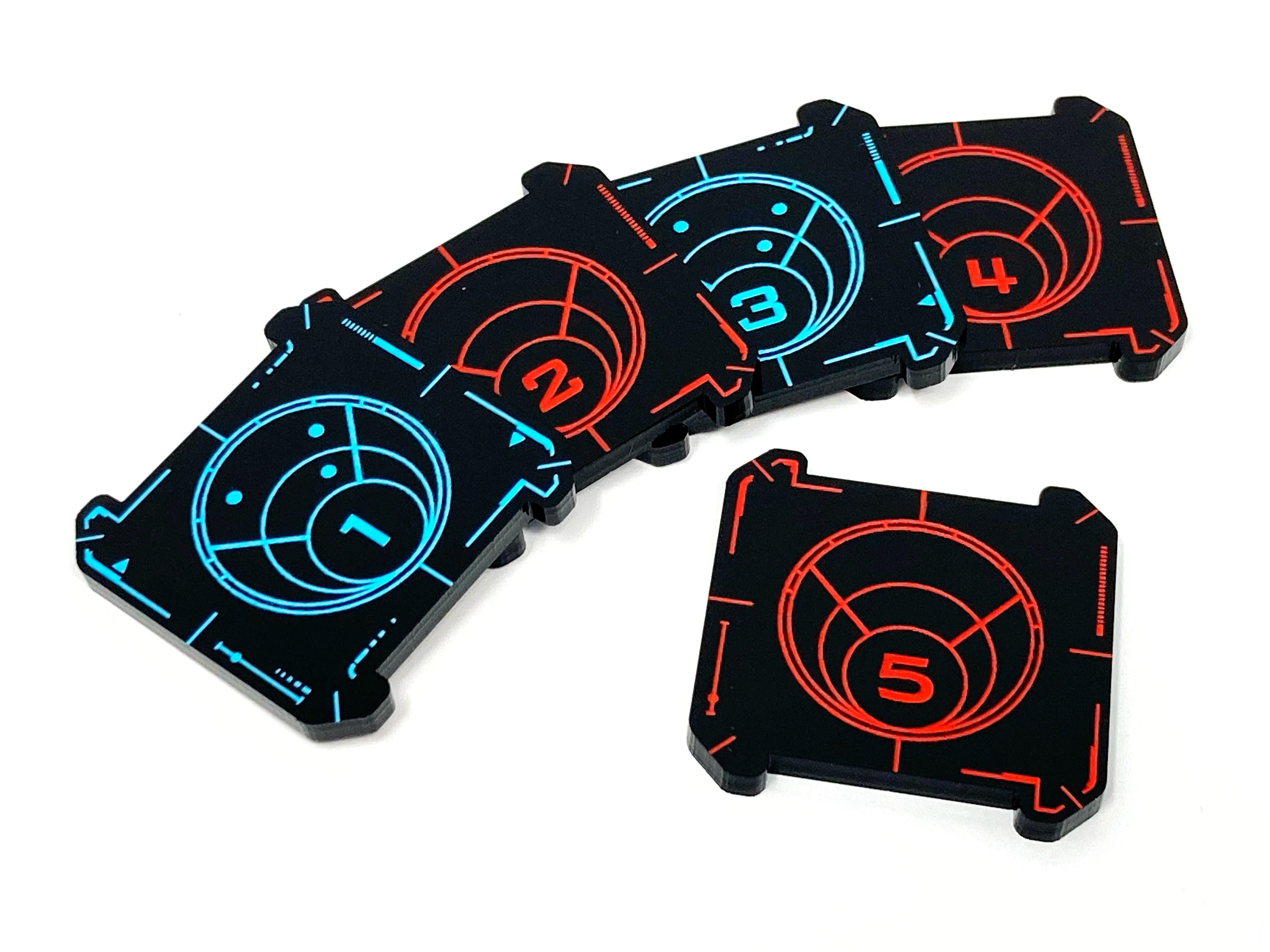 5 x Objective Tokens (Double Sided)